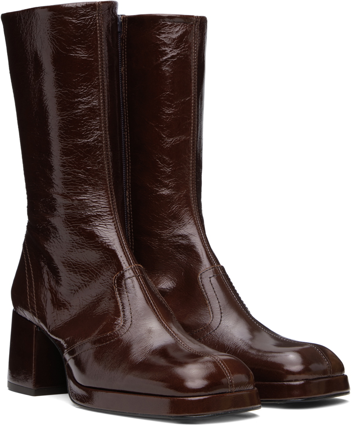 Miista Brown Cass Boots MIISTA