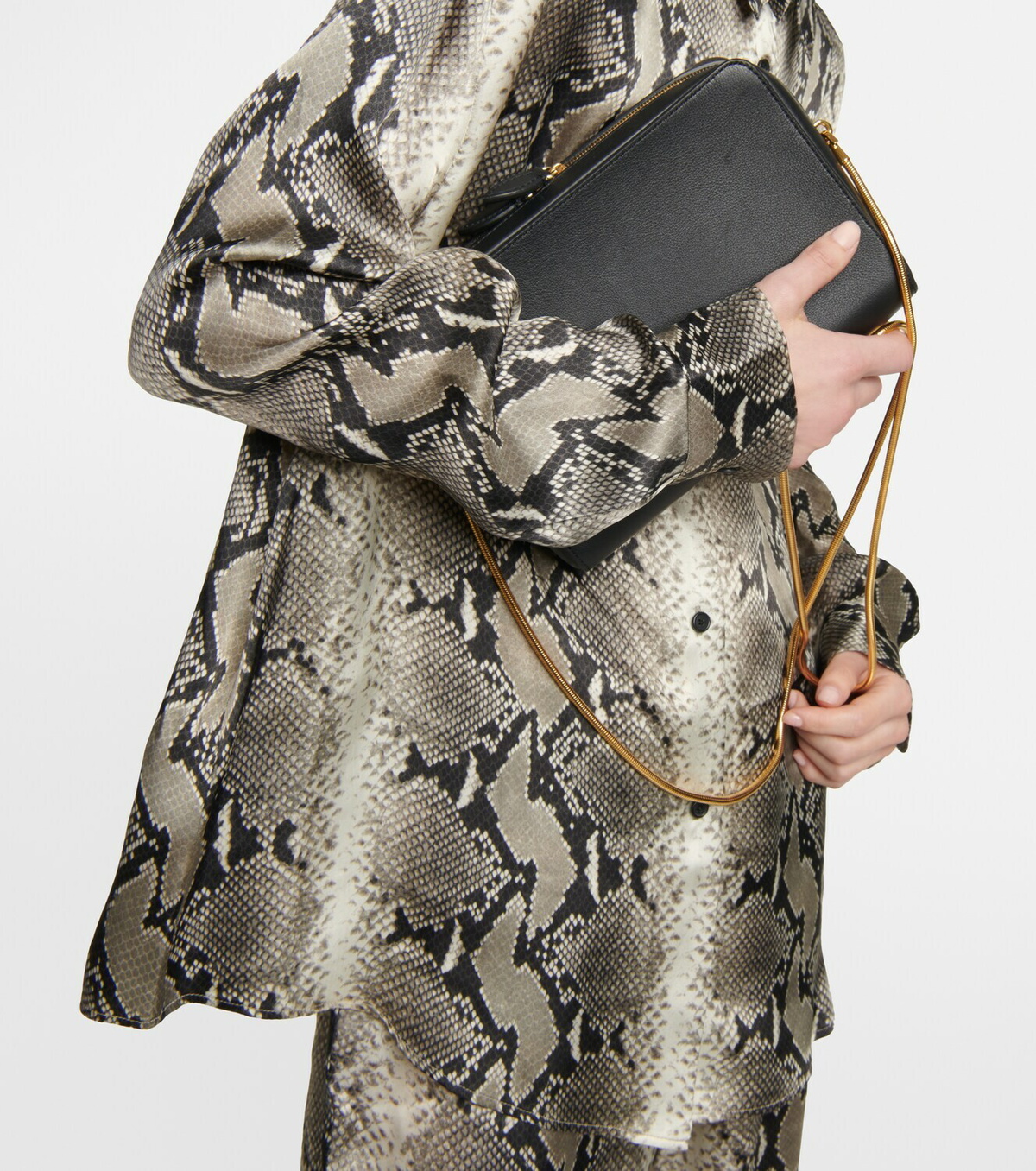 Khaite - Argo python-print blouse Khaite