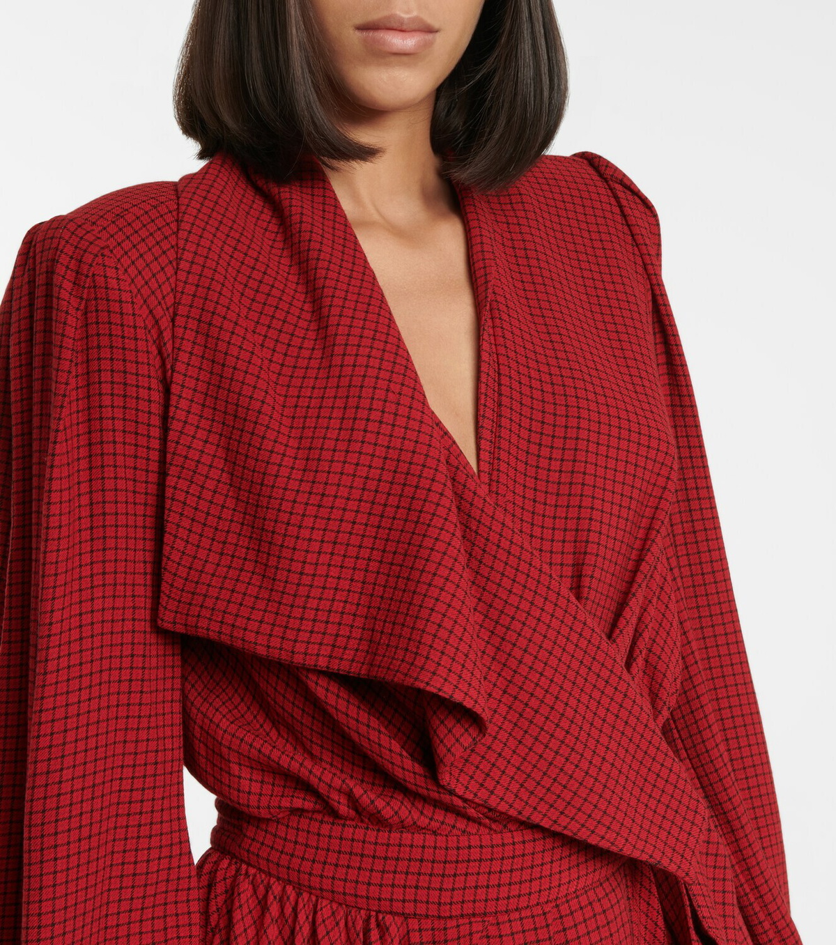 Alexandre Vauthier - Checked wrap dress Alexandre Vauthier