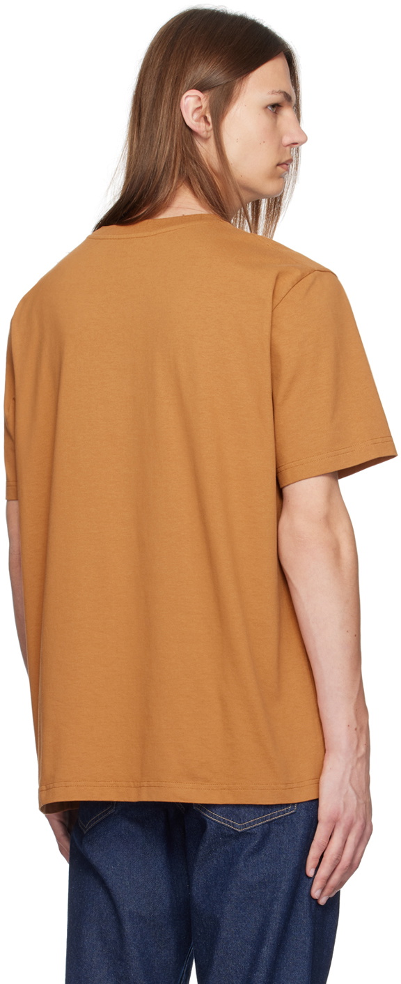 Maison Kitsuné Orange Woodland Alphabet Comfort T-Shirt Maison Kitsune