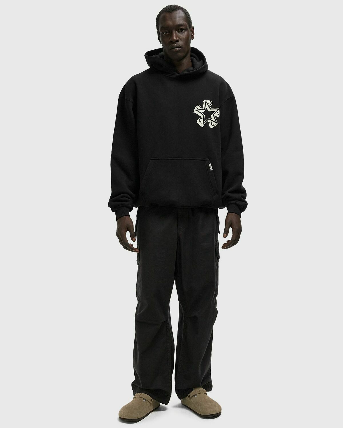 Represent Initial Star Hoodie Black Mens Hoody Represent