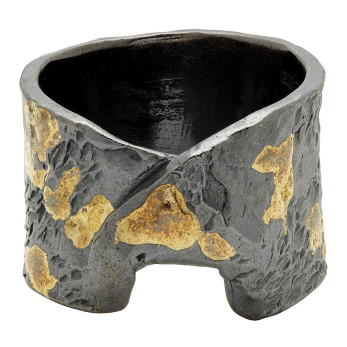 Chin Teo Silver and Gold Stigma Ring Chin Teo