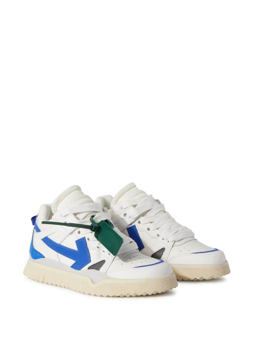 OFF-WHITE - Mid Top Sponge Sneakers Off-White