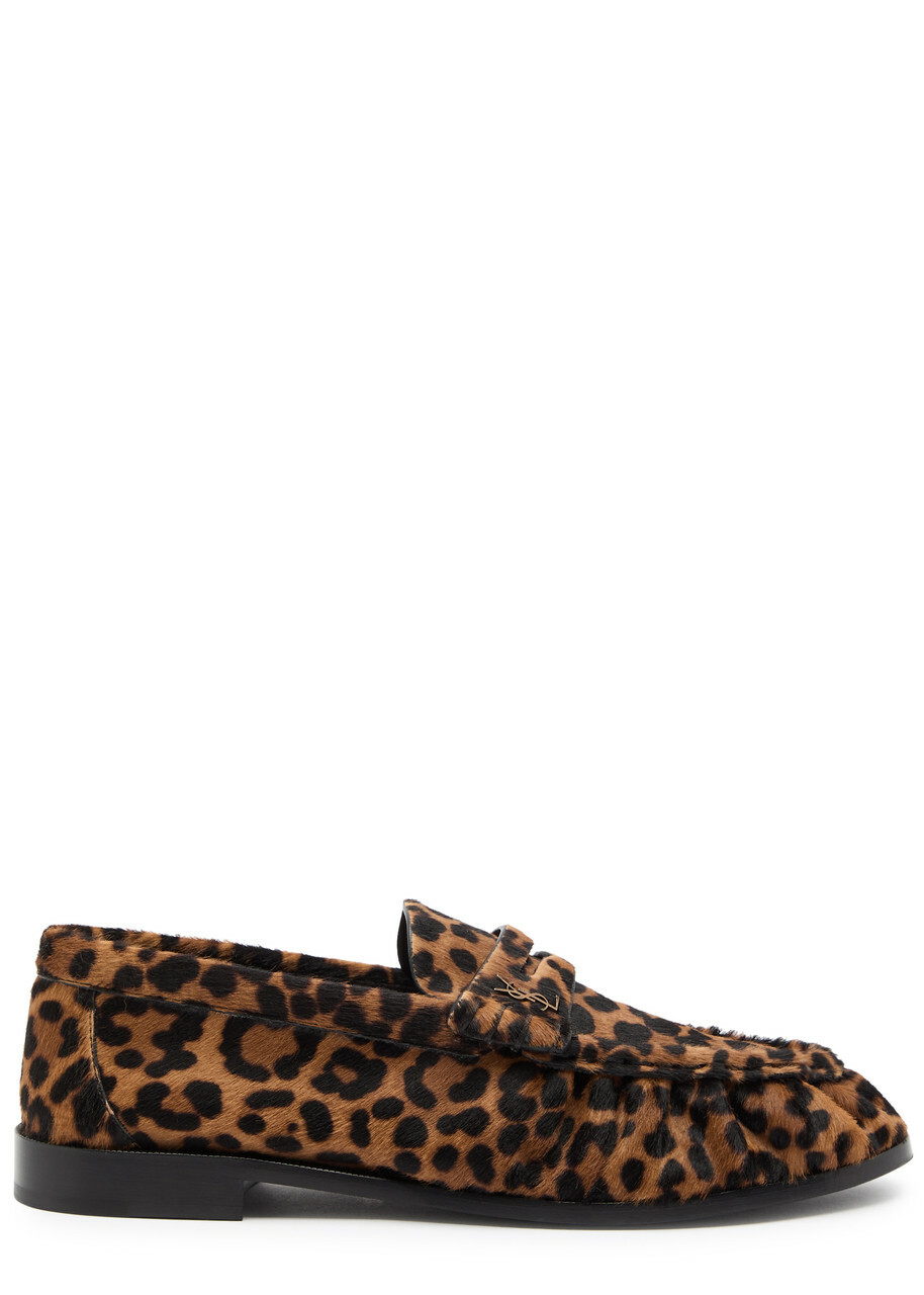 Saint Laurent Le Loafer 15 Leopard-print Calf Hair Loafers Saint Laurent