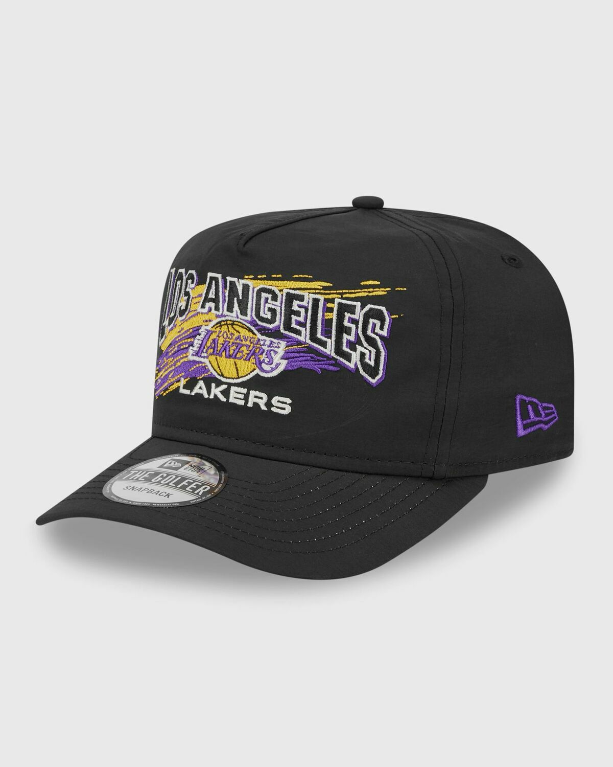 New Era Throwback Brush Los Angeles Lakers Black Caps New Era Cap