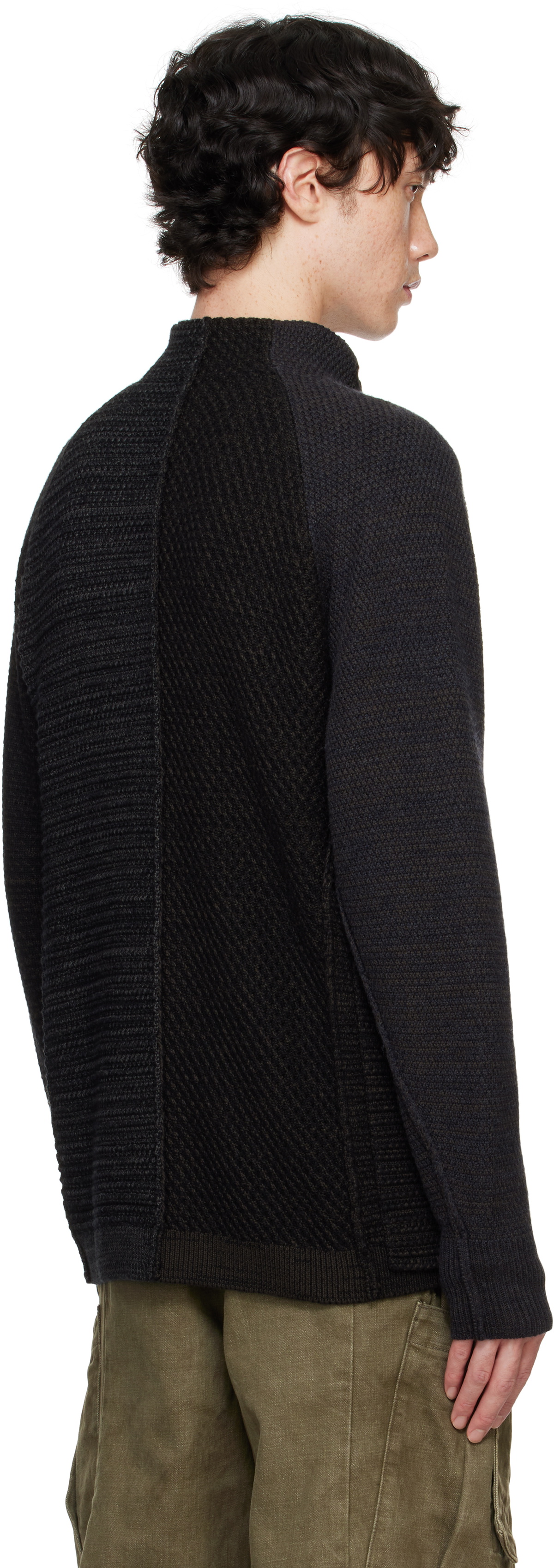 DEVOA Black Knit Cardigan