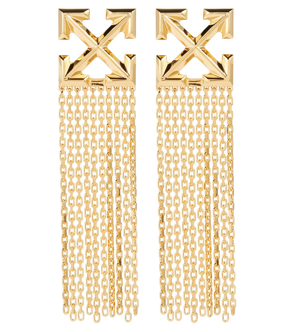 Off-White - Arrows chain earrings Off-White