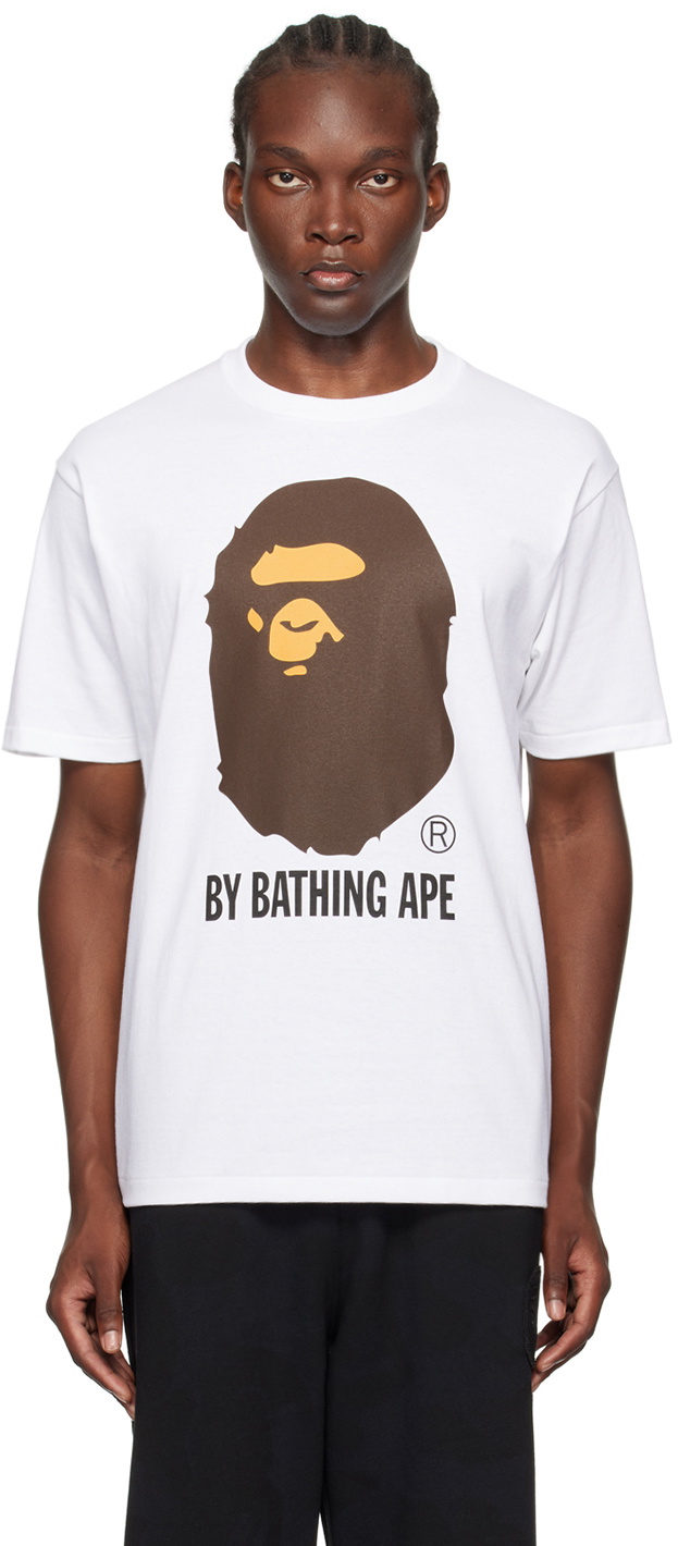 BAPE White 'By Bathing Ape' T-Shirt A Bathing Ape