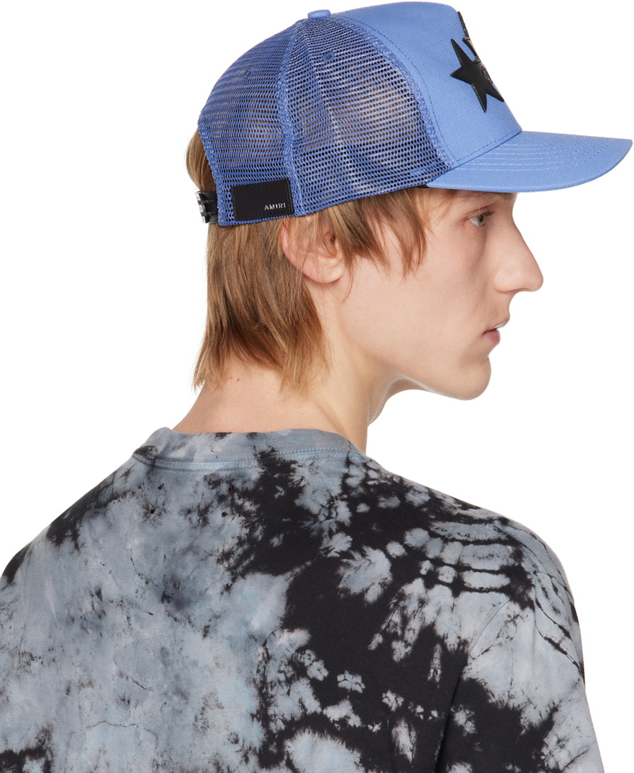 AMIRI Blue Embroidered Cap Amiri