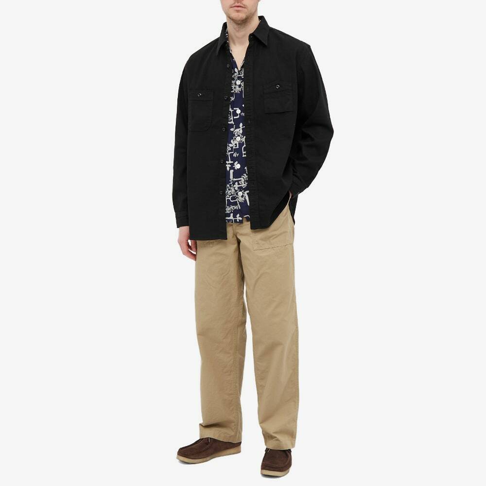 Beams Plus Men's Denim Work Shirt in Black Beams Plus