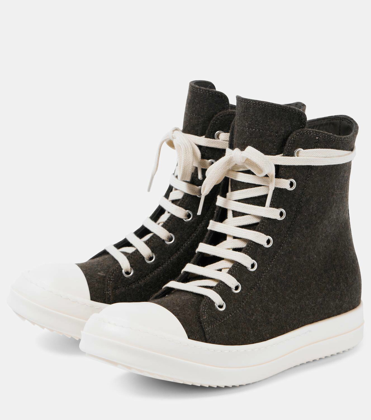 Rick Owens Felt high-top sneakers Rick Owens