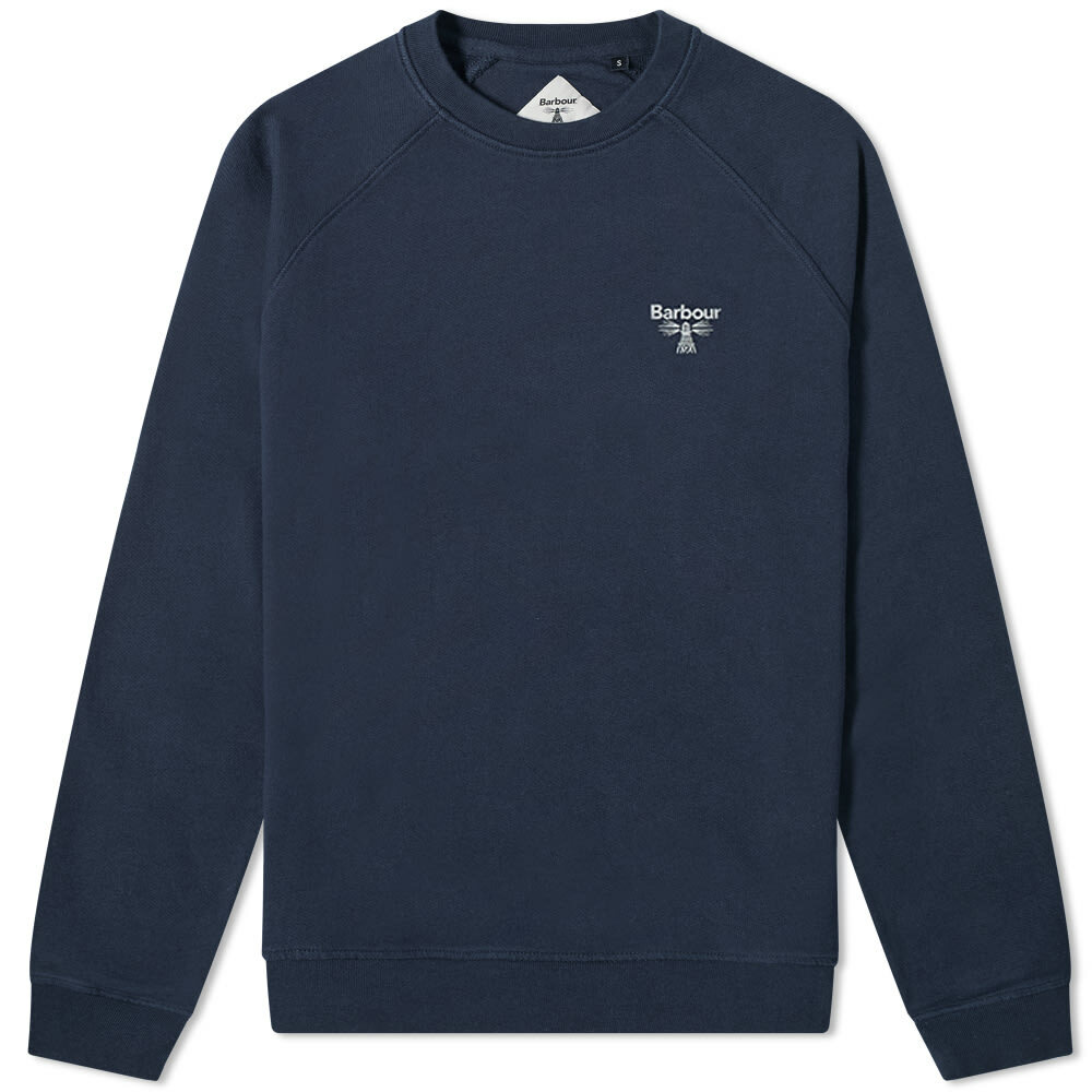 Barbour Men's Beacon Crew Sweat in New Navy Barbour