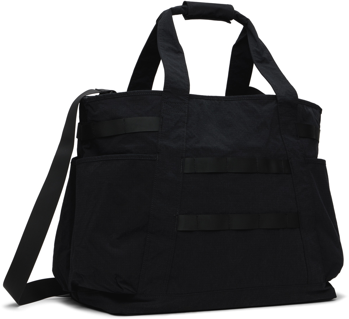 Snow Peak Black Lightweight Taslan Ripstop Tote Snow Peak