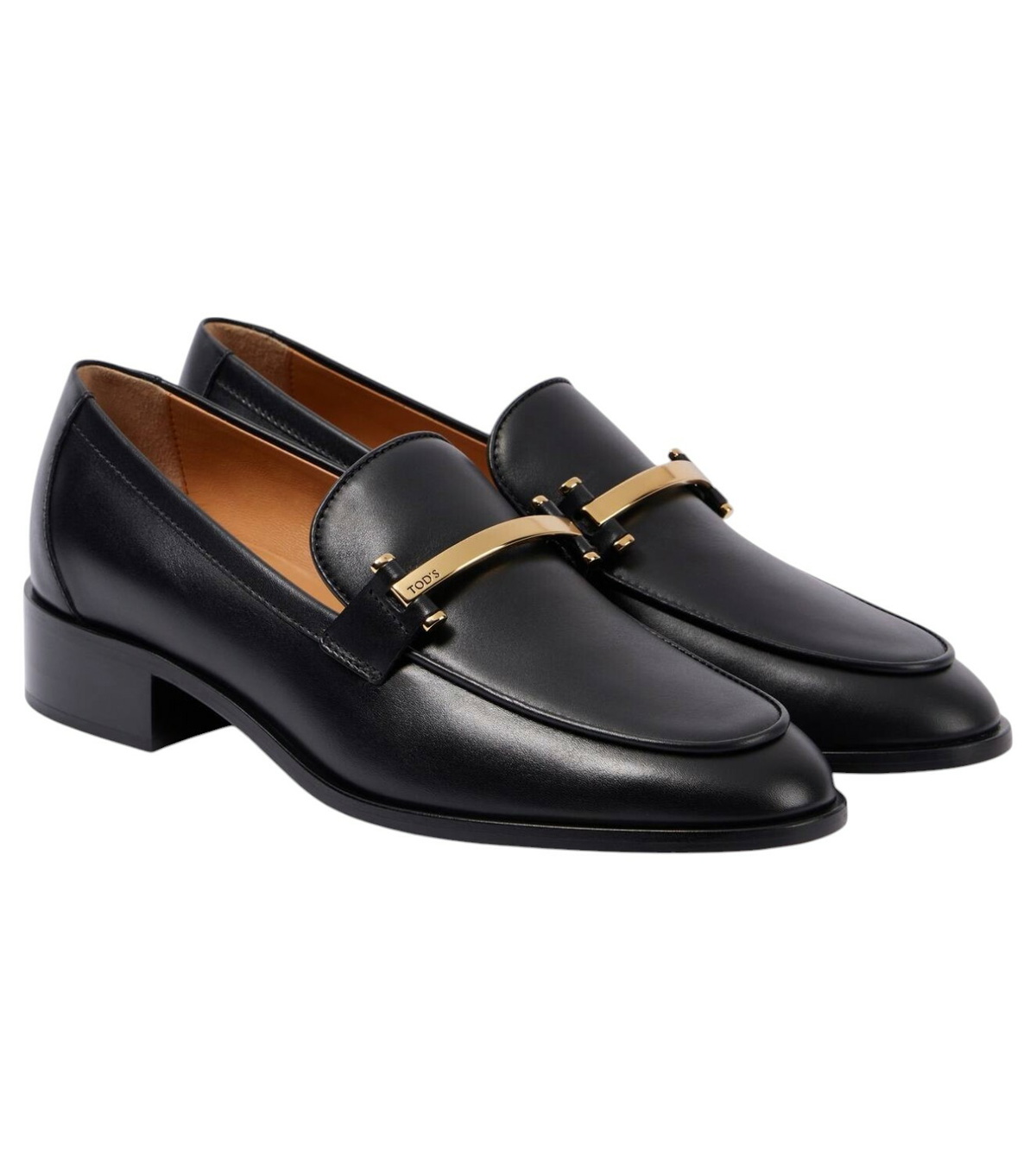 Tod's 35 leather loafer pumps Tod's