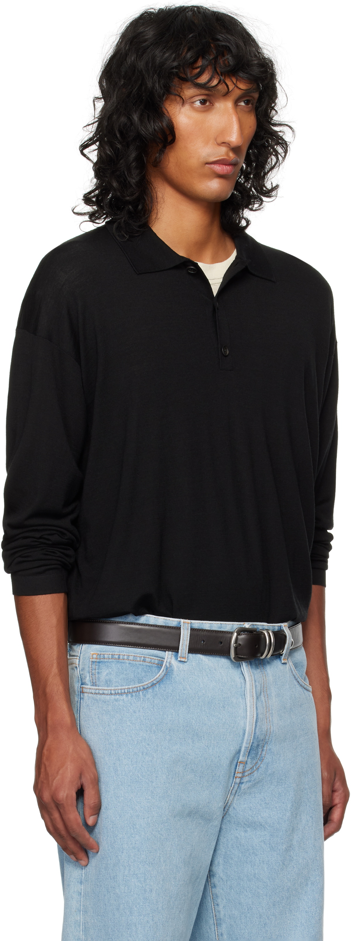 The Row Black Djon Polo The Row