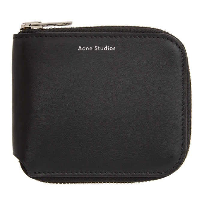 Acne Studios Black Kei Compact Wallet Acne Studios
