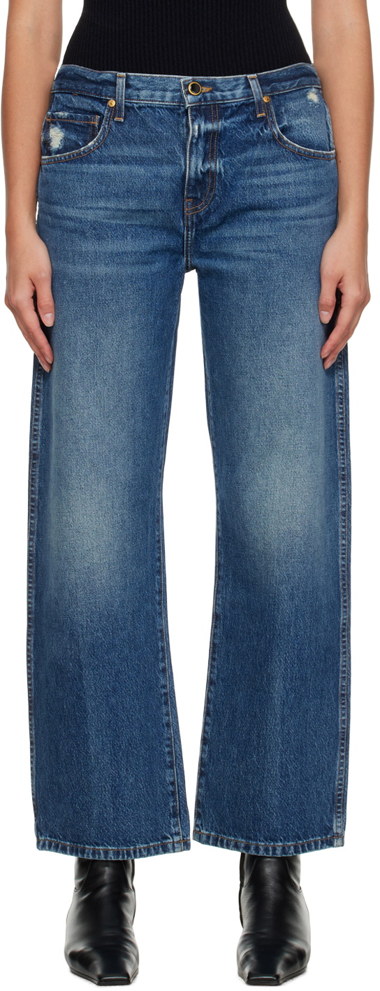 KHAITE Blue 'The Kerrie Jean' Jeans Khaite