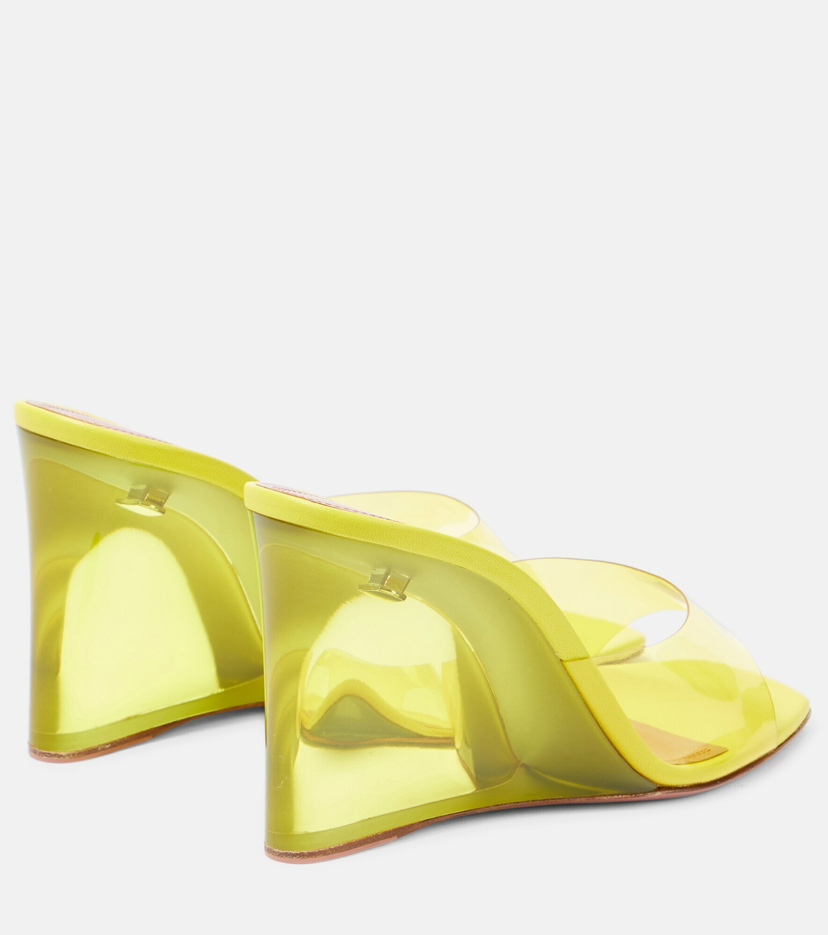 Amina Muaddi - Lupita PVC wedge mules Amina Muaddi