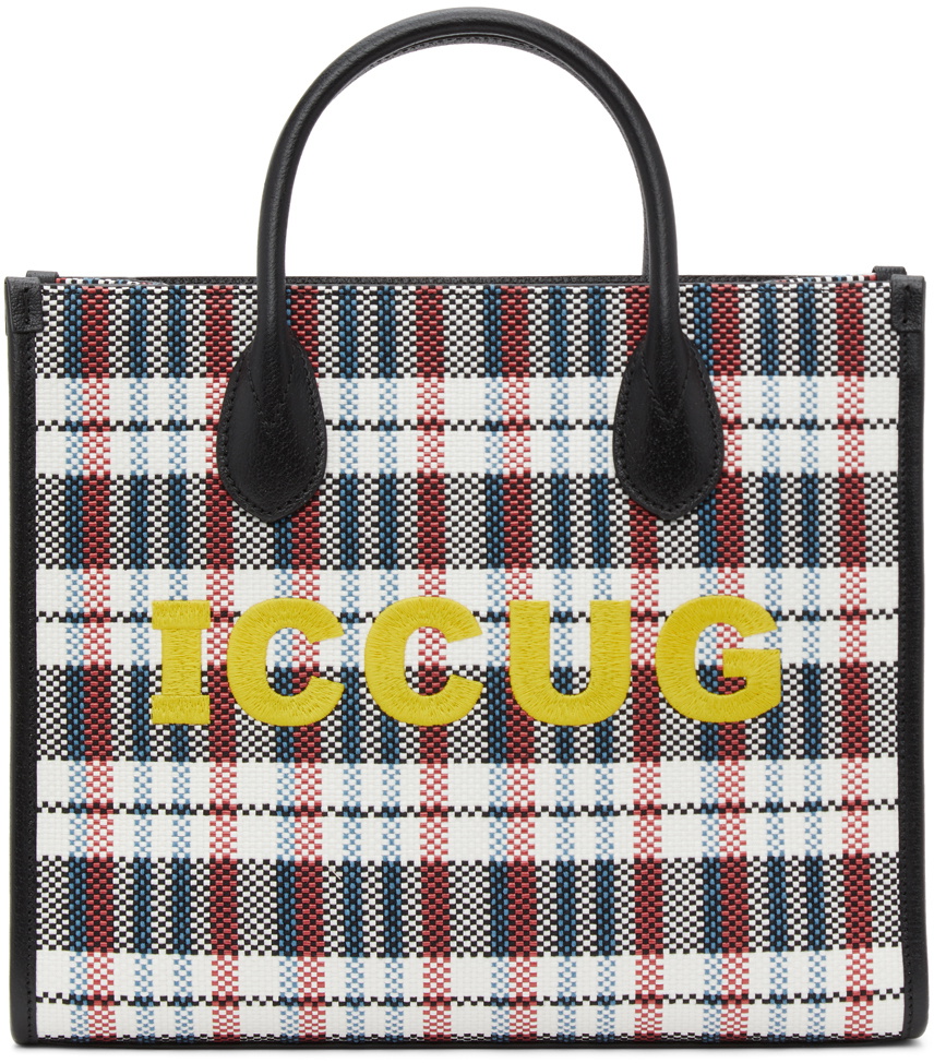 Gucci Multicolor Check Small 'ICCUG' Tote Gucci