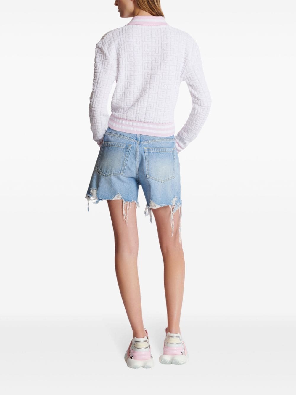 BALMAIN - Monogram Logo Polo Shirt Balmain