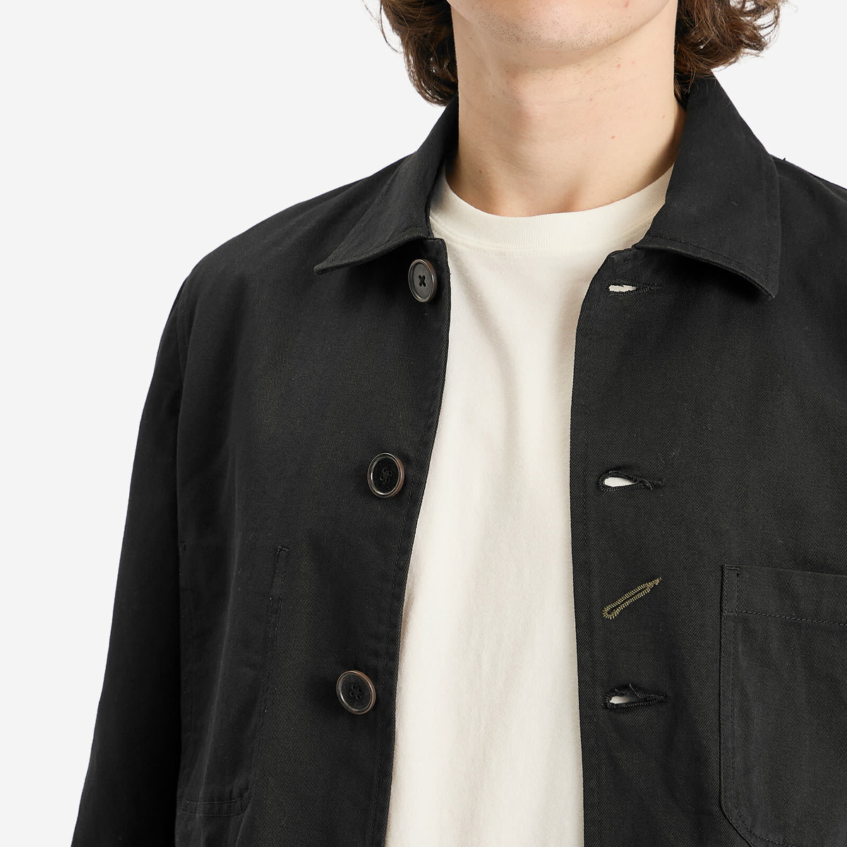 Universal Works Men's Bakers Jacket in Black Universal Works