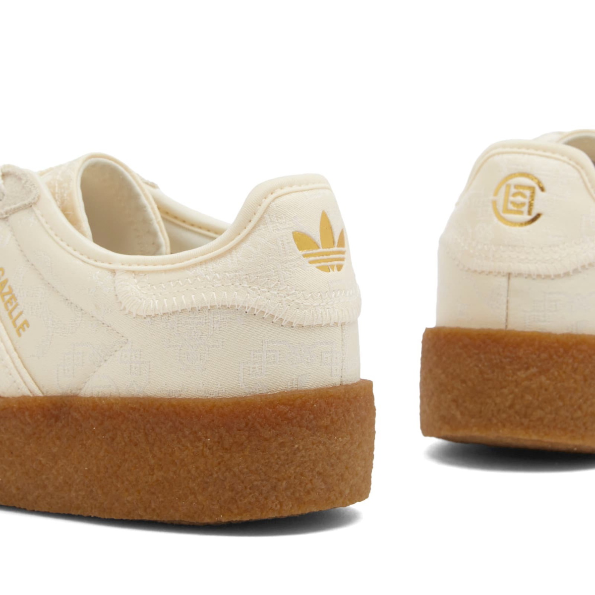 Adidas x CLOT Gazelle by EC in Core White/Gold Metal adidas