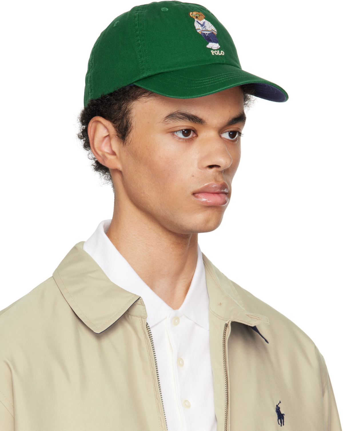 Polo Ralph Lauren Green Polo Bear Twill Ball Cap Polo Ralph Lauren
