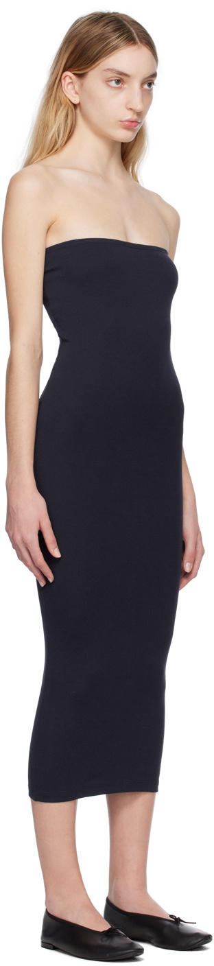 FLORE FLORE SSENSE Exclusive Navy Liv Midi Dress FLORE FLORE