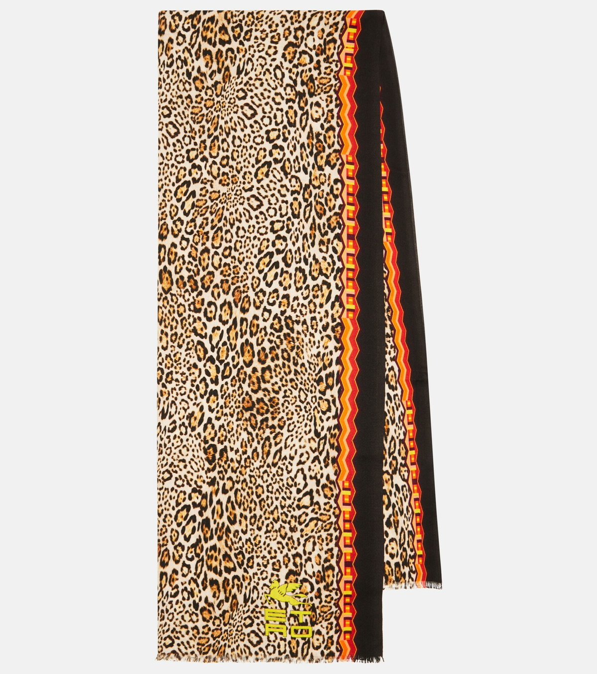 Etro - Leopard-print cashmere and silk scarf Etro