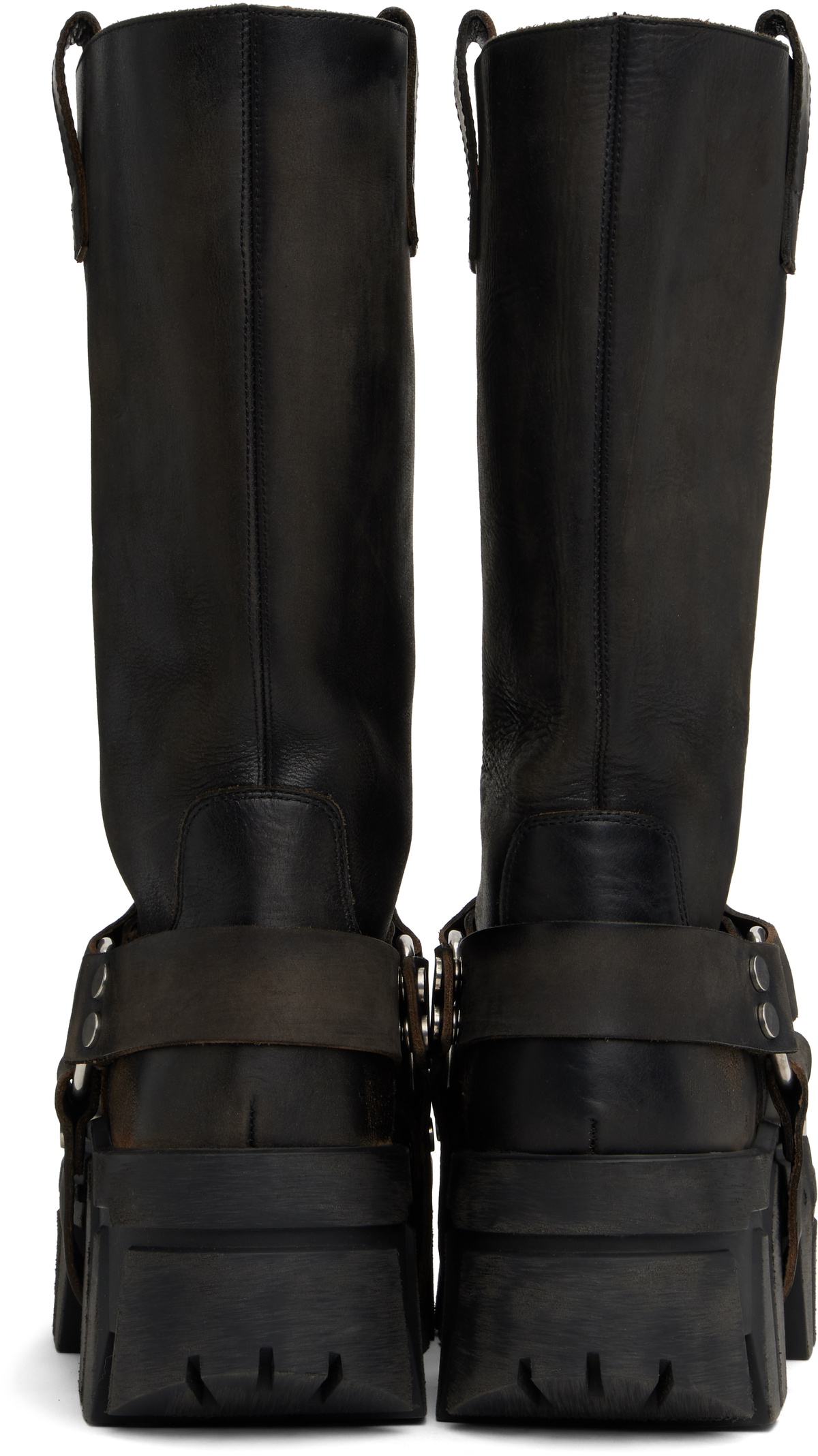 Balenciaga Black Bulldozer Harness Boots Balenciaga