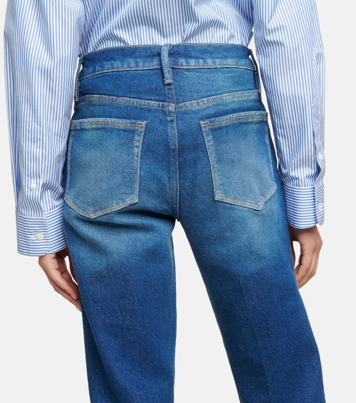 Frame - Le Nouveau mid-rise straight jeans Frame Denim