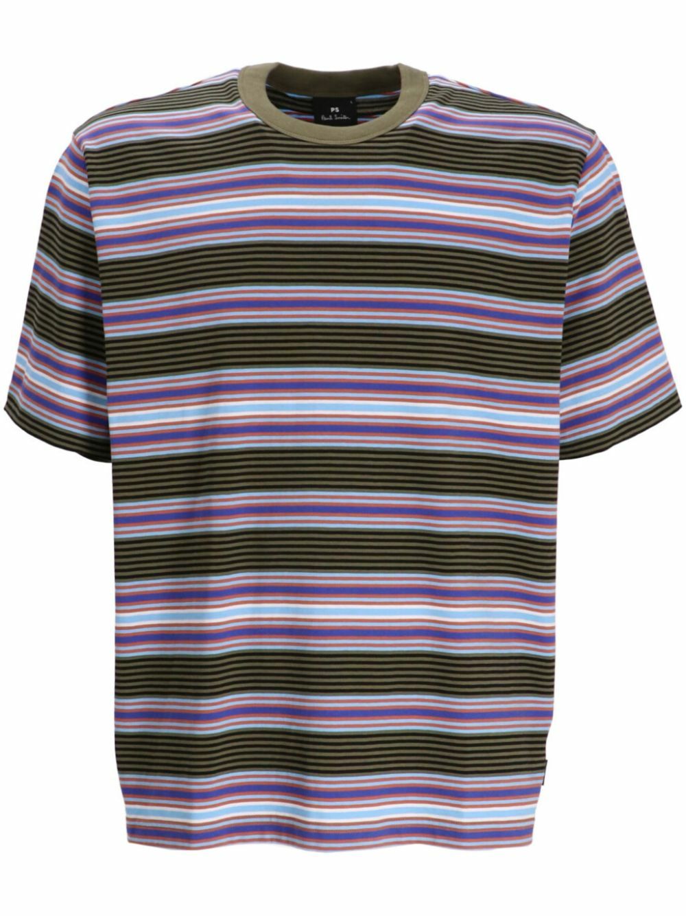 PS PAUL SMITH - Striped Cotton T-shirt PS by Paul Smith