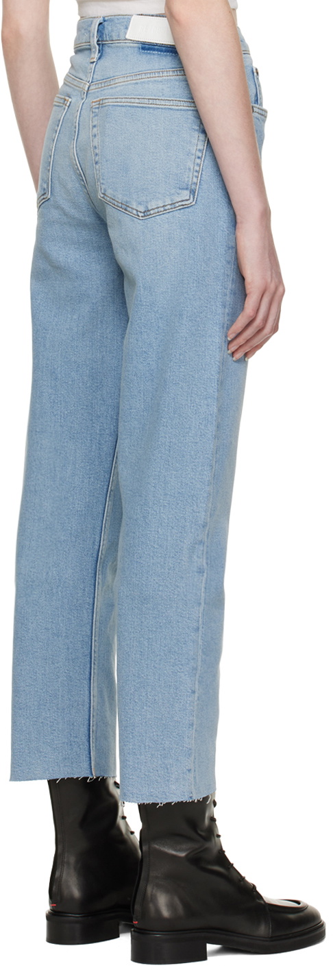 Re/Done Blue 70s Stove Pipe Jeans Re/Done