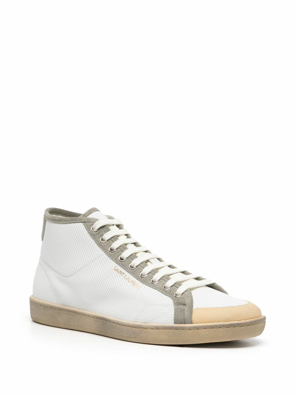 Saint Laurent White SL/39 Leather Sneakers Saint Laurent