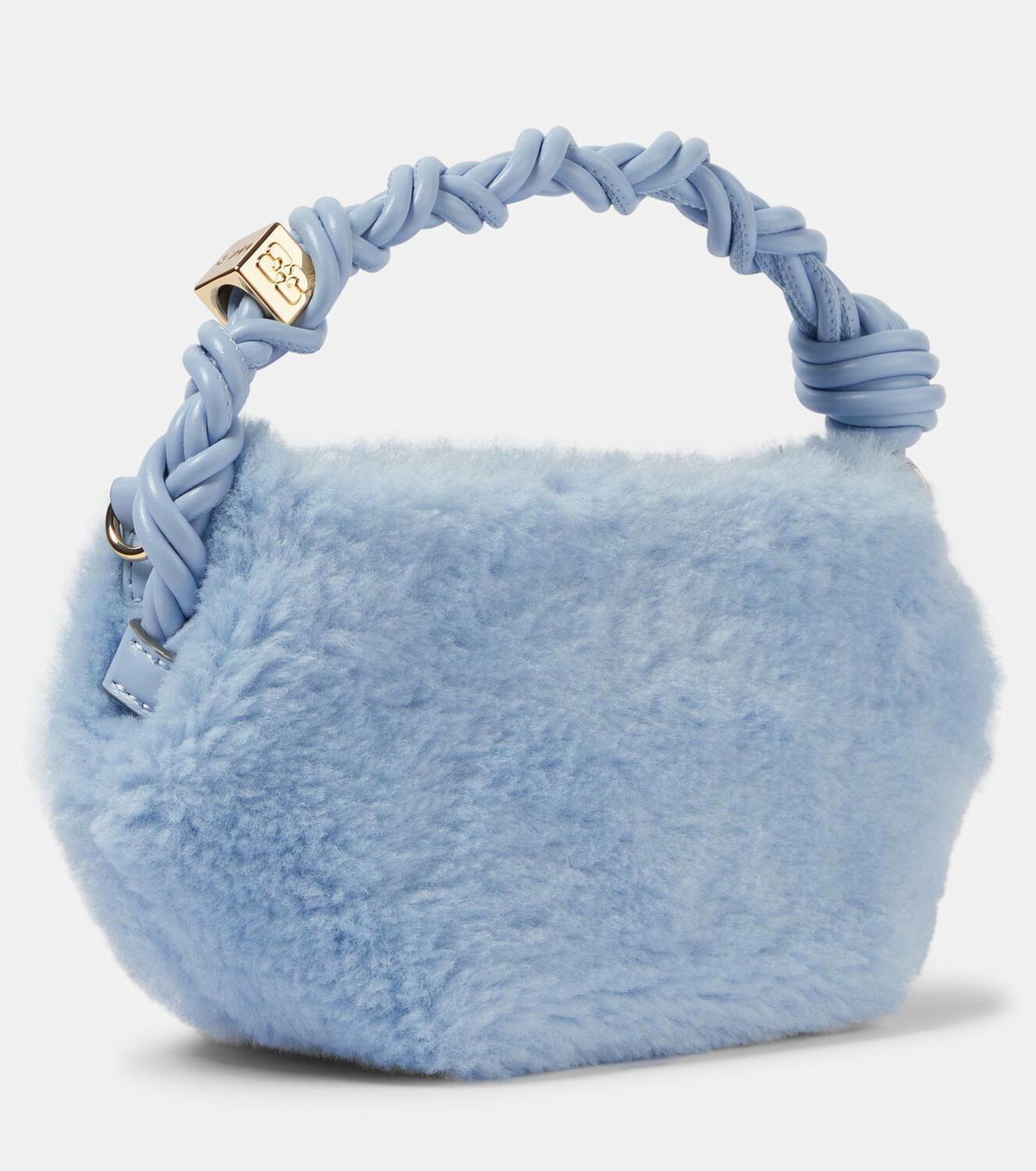 Ganni Bou Mini faux shearling shoulder bag GANNI