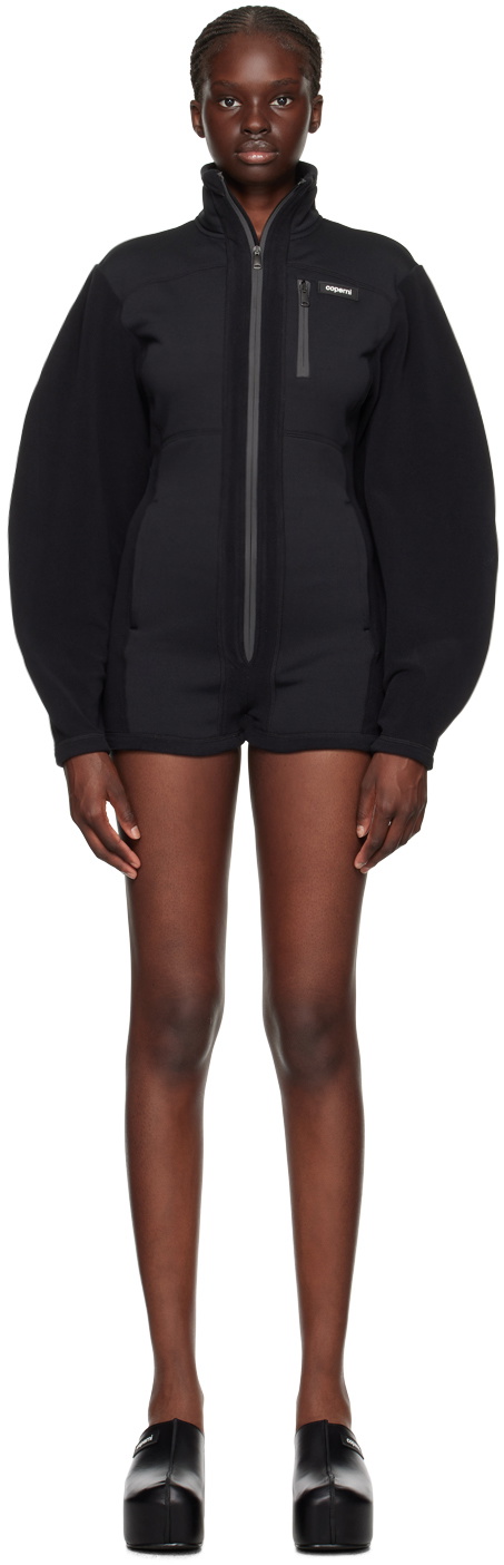 Coperni Black Zip Romper Coperni