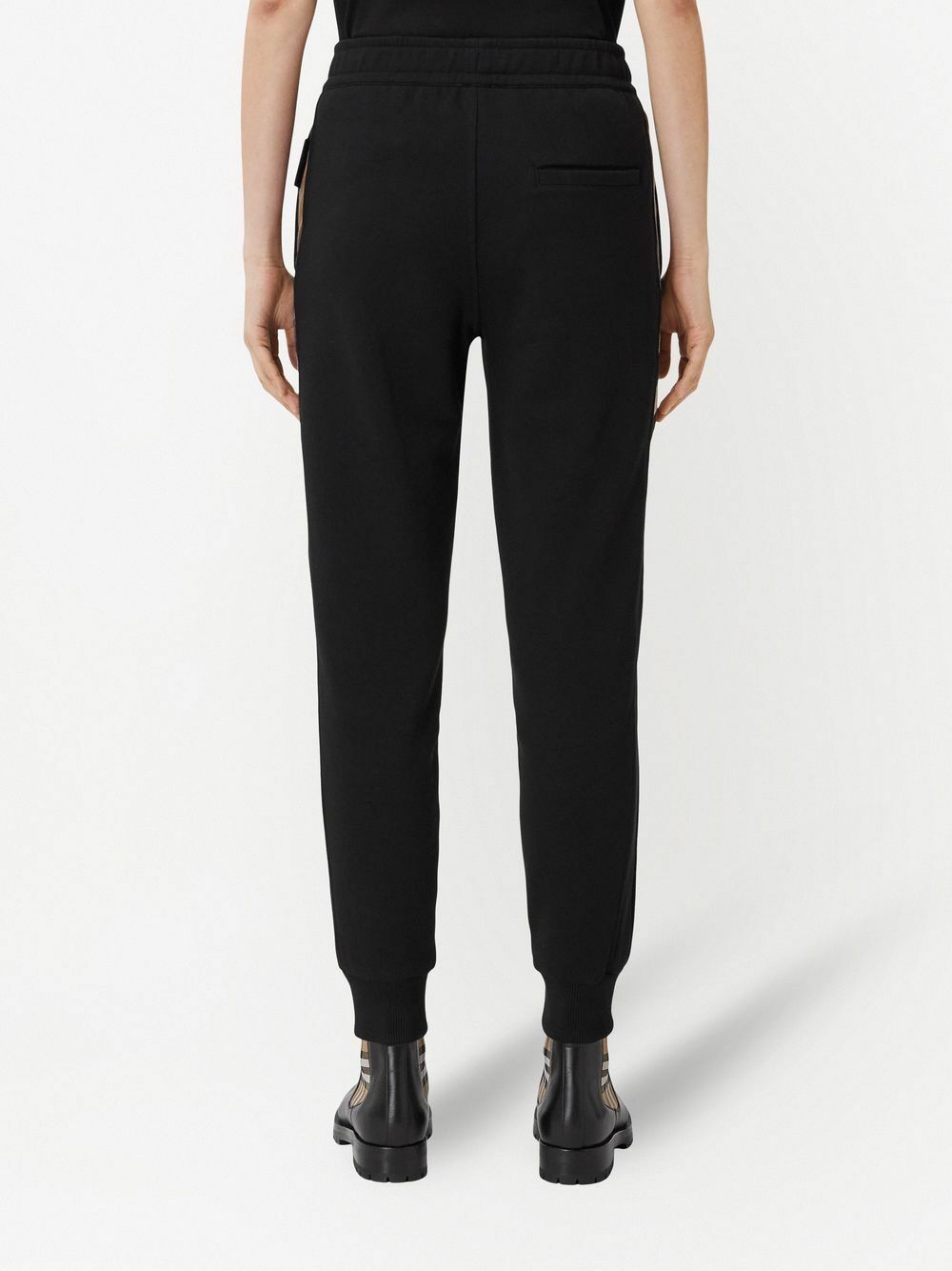 BURBERRY - Check Motiv Cotton Sweatpants Burberry