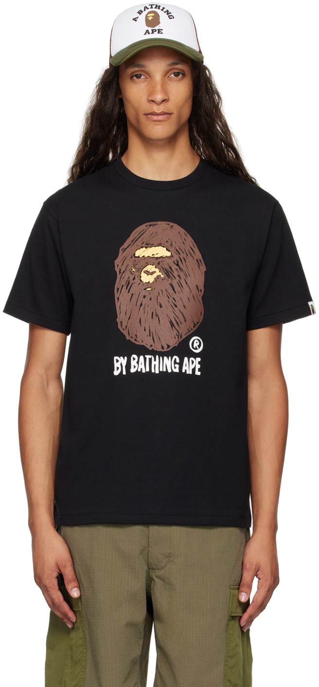 BAPE Black Hand Drawn 'By Bathing Ape' T-Shirt A Bathing Ape