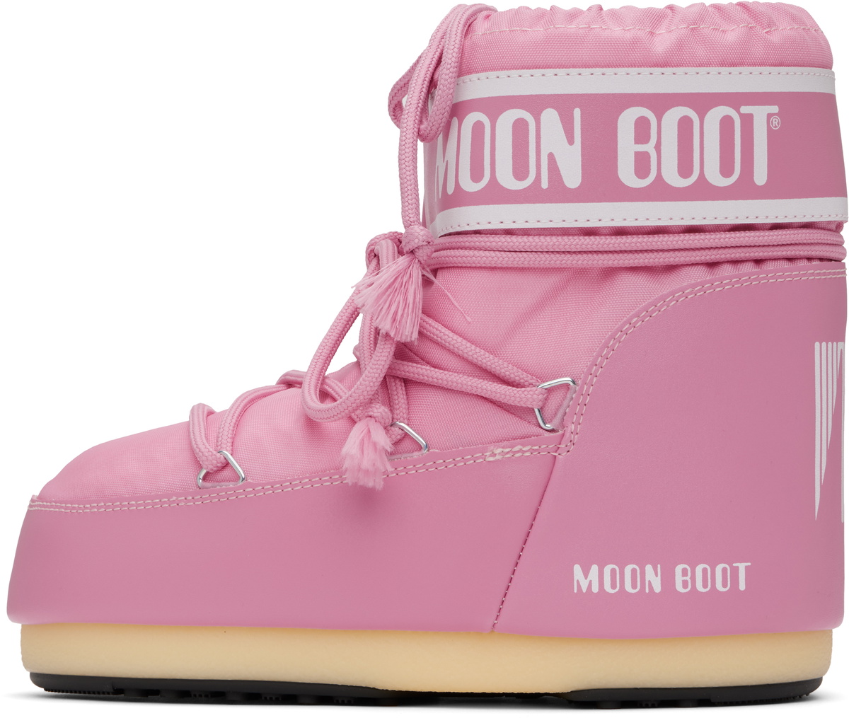 Moon Boot Pink Icon Low Nylon Boots Moon Boot