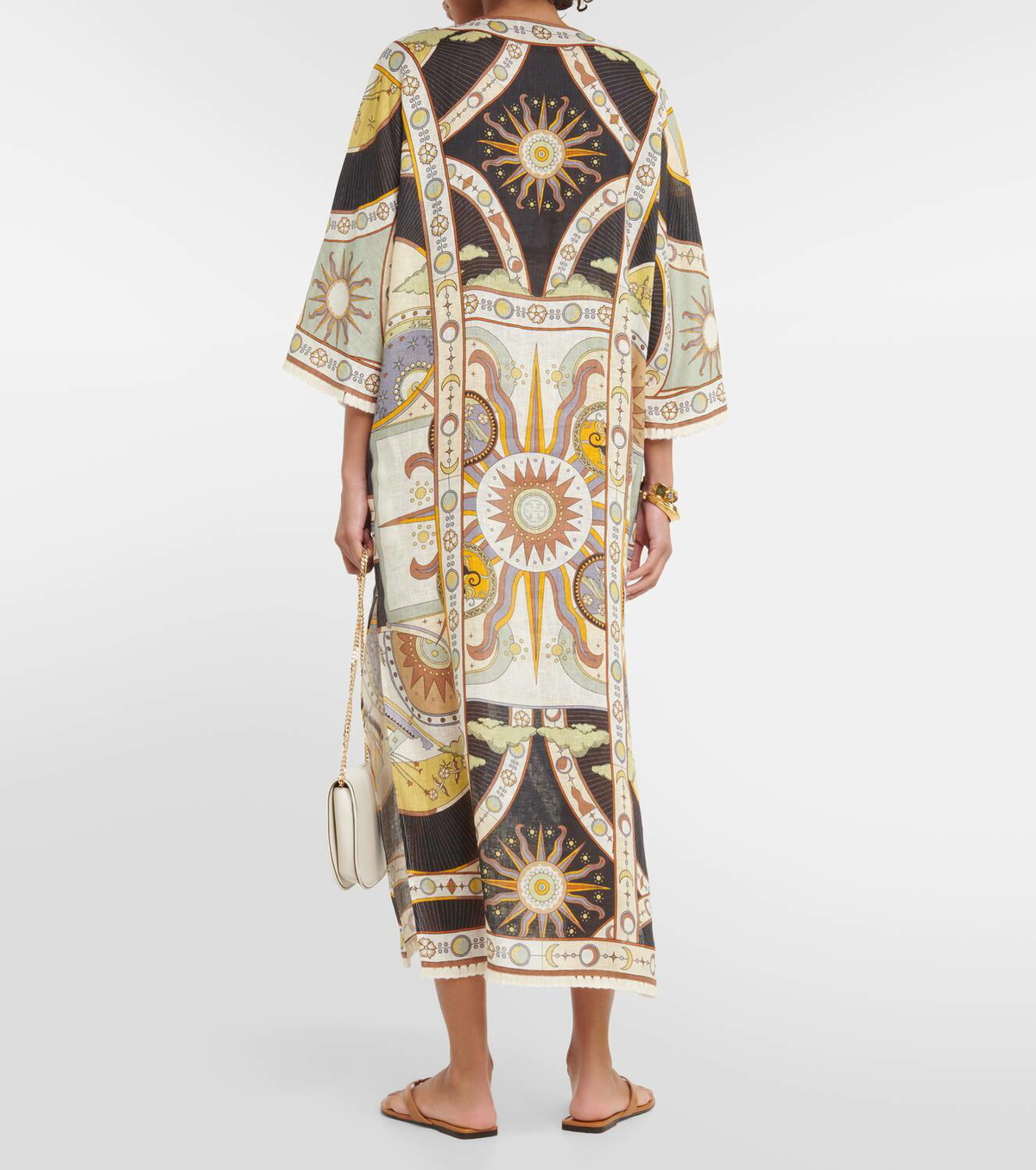 Tory Burch Printed linen midi dress Tory Burch