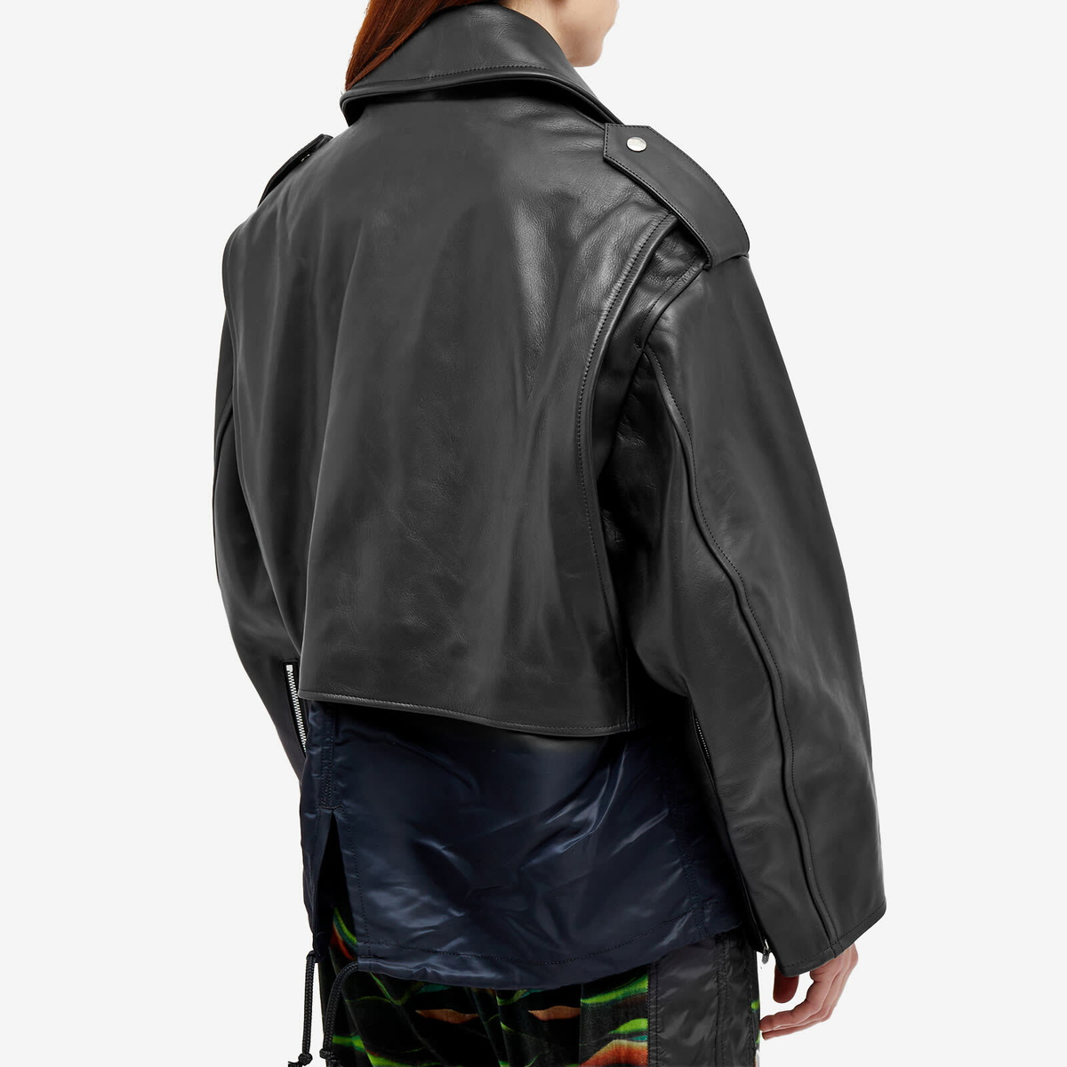 TOGA Women's Leather Jacket in Black Toga Pulla