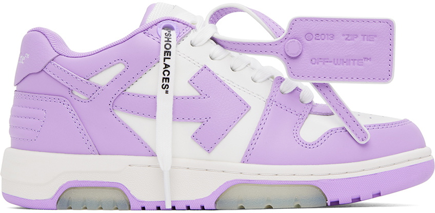 Off-White Purple & White Out Of Office Sneakers Off-White