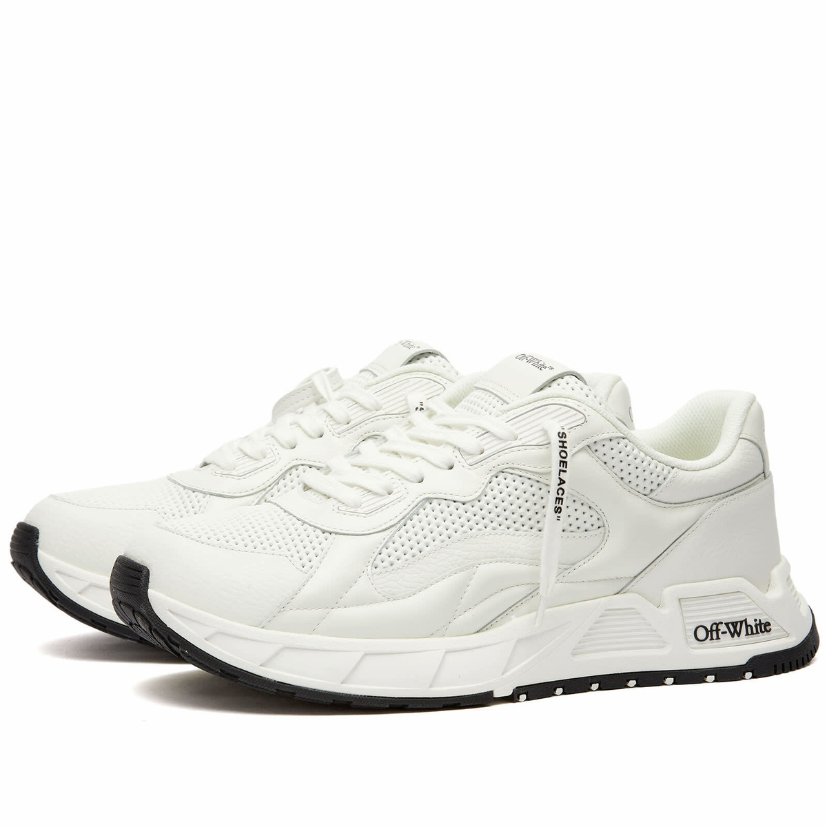 Off-White Men's Runner Sneakers in White Off-White