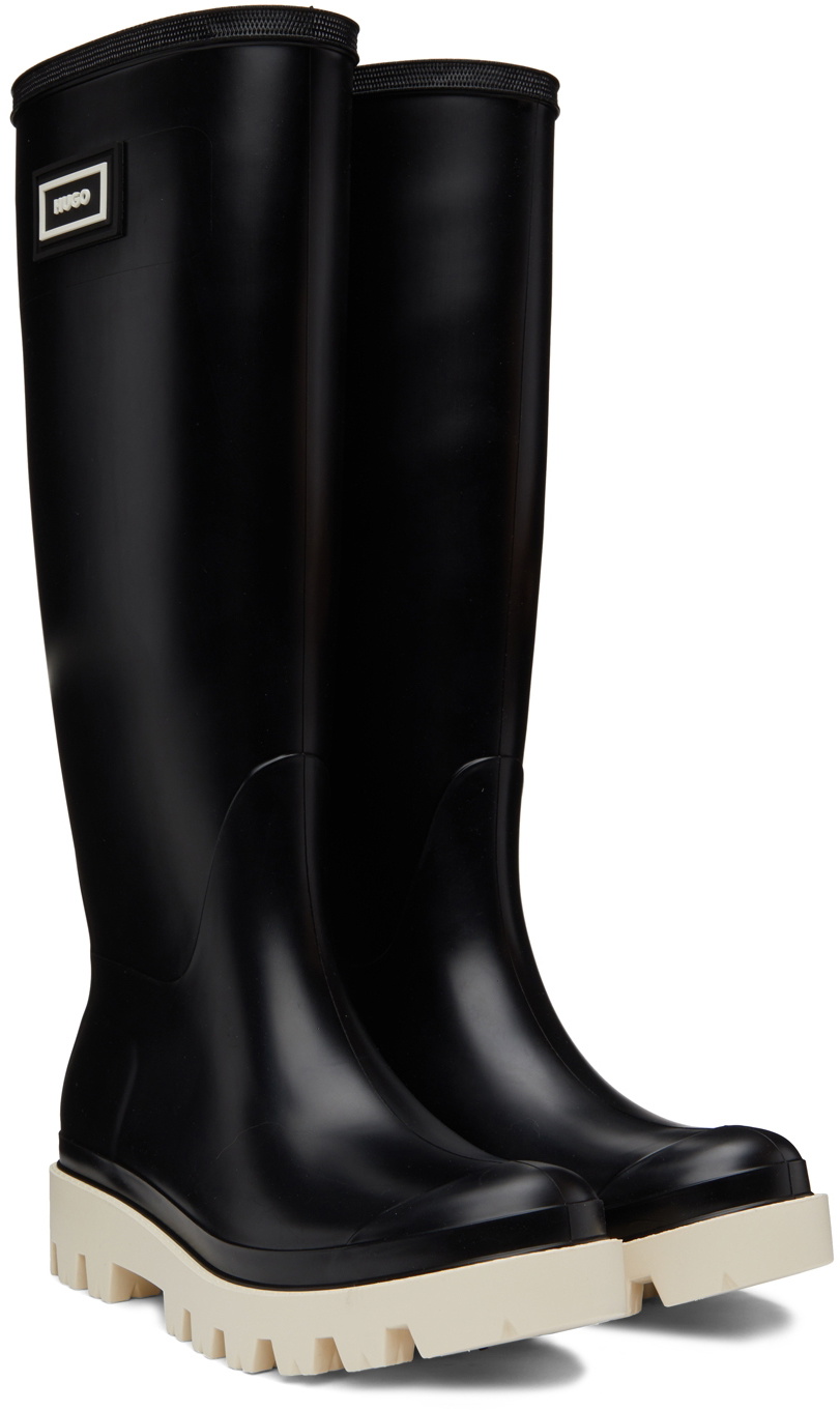 Hugo Black Athena Tall Boots Hugo Boss