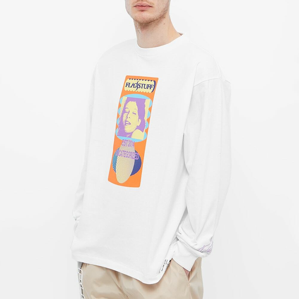 Flagstuff Men's Long Sleeve 2014 T-Shirt in White Flagstuff