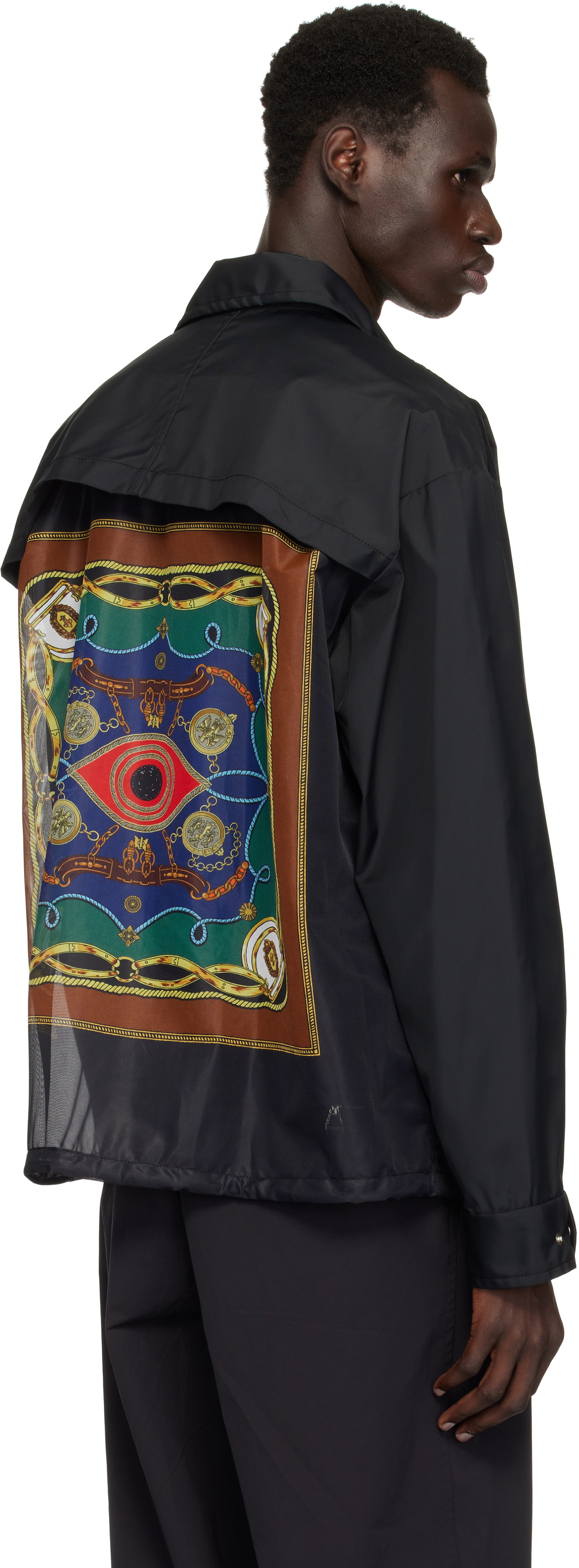 Toga Virilis Black Nylon Ox Jacket Toga Virilis