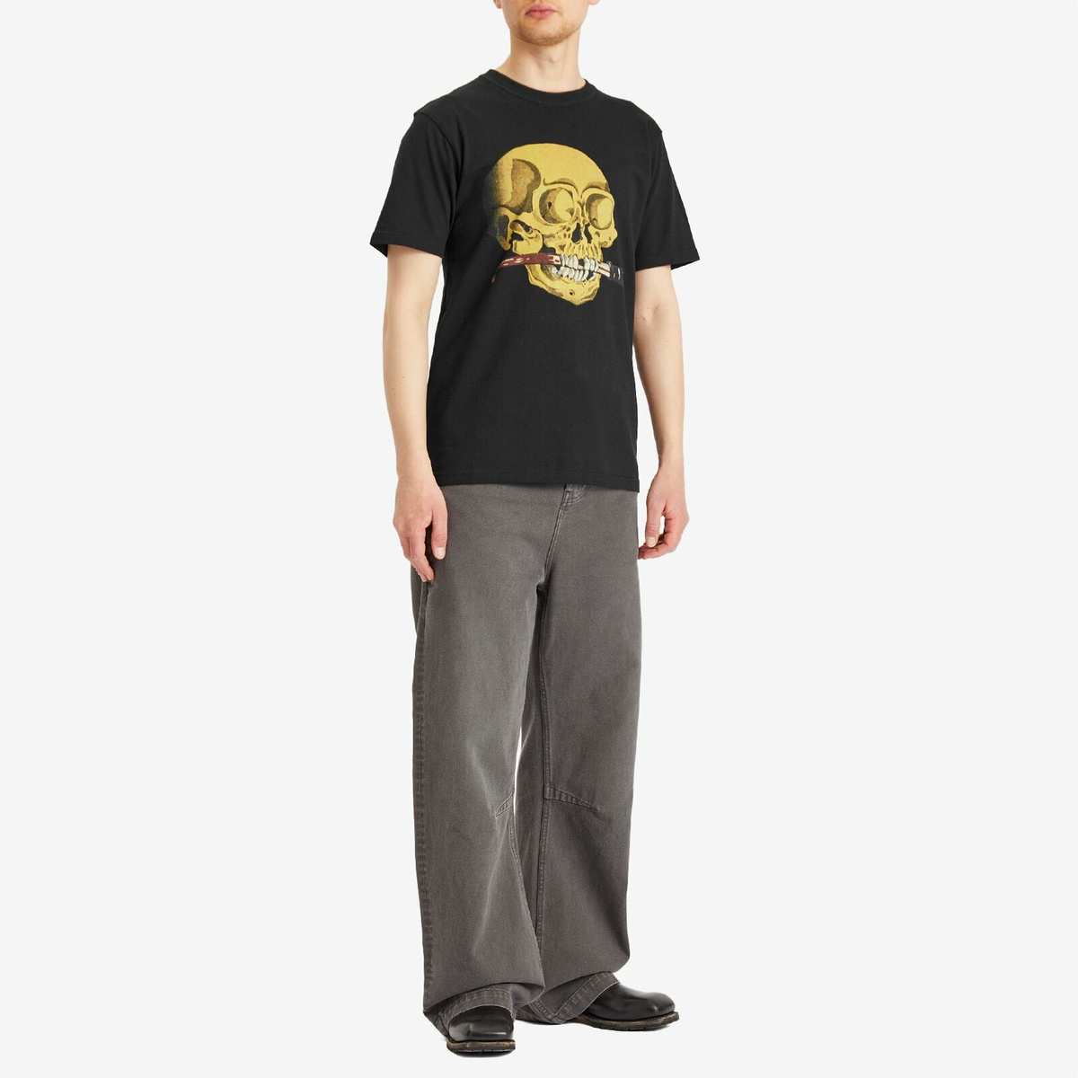 Endless Joy Men's Skull T-Shirt in Black Endless Joy