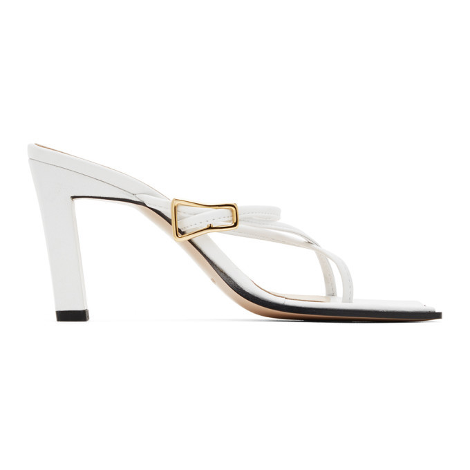 Wandler White Yara Heeled Sandals Wandler