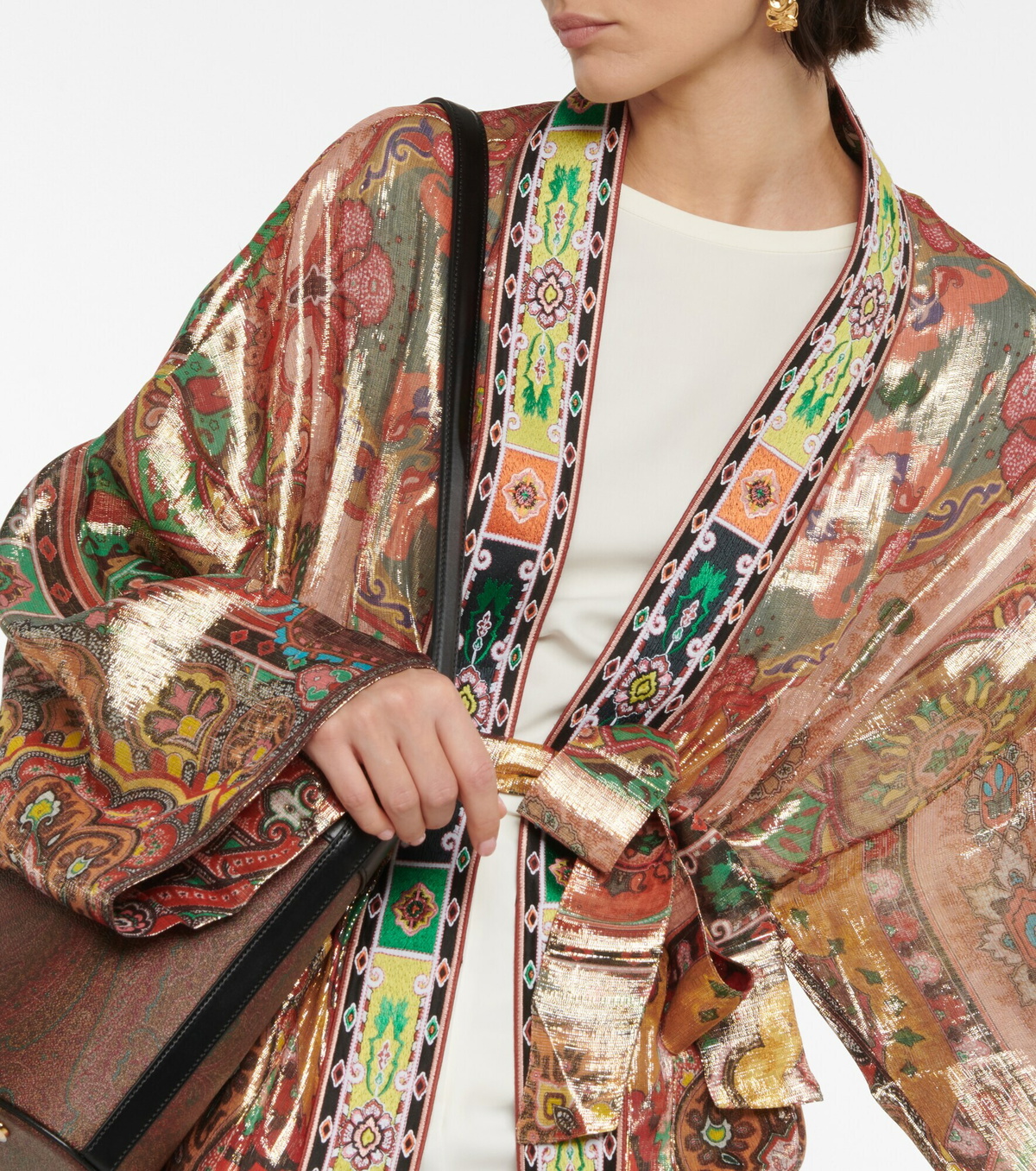 Etro - Printed silk-blend kimono Etro