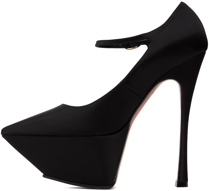 Amina Muaddi Black Yigit 150 Pump Heels Amina Muaddi